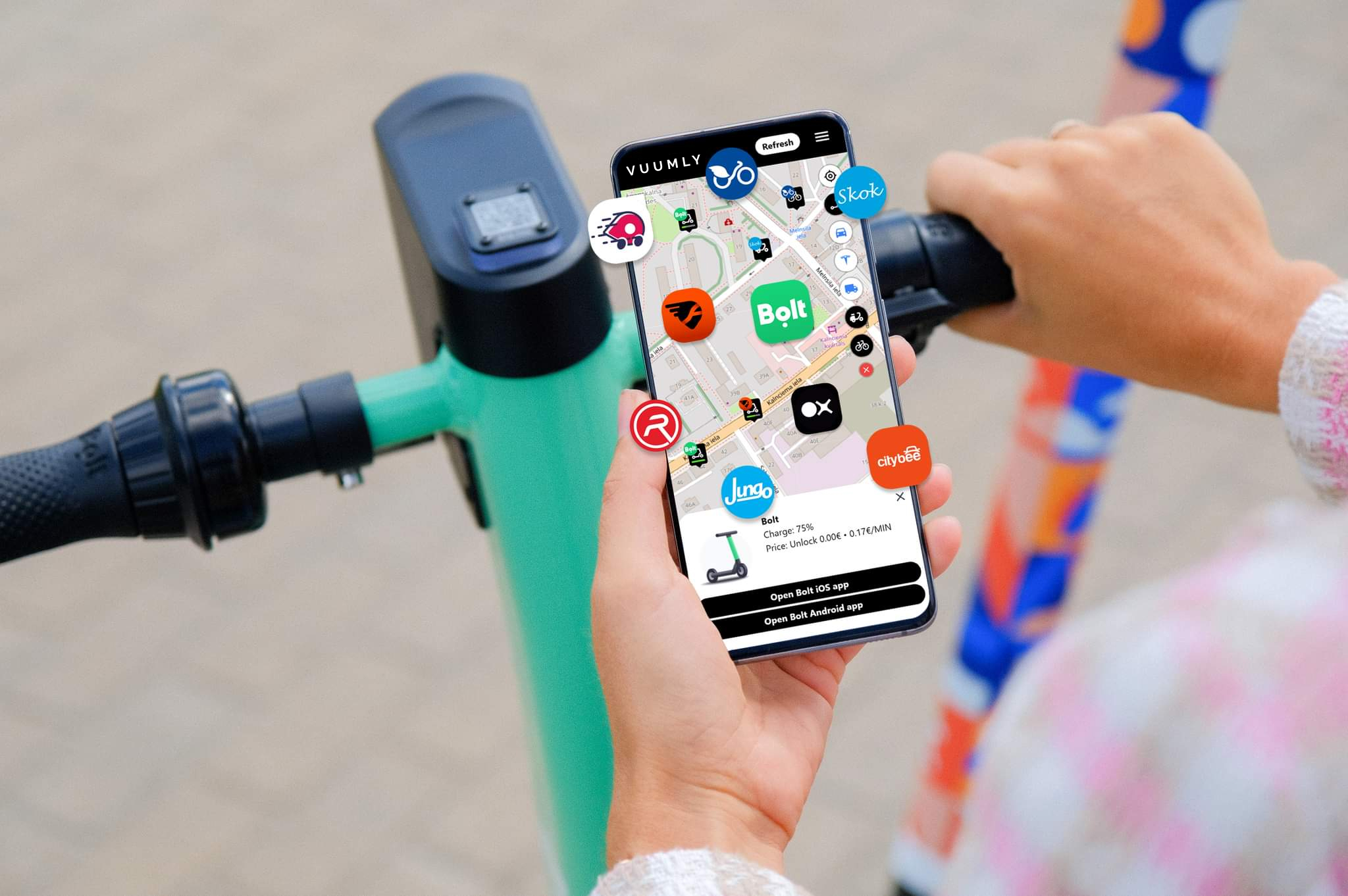 All shared transportation devices in one app - VUUMLY